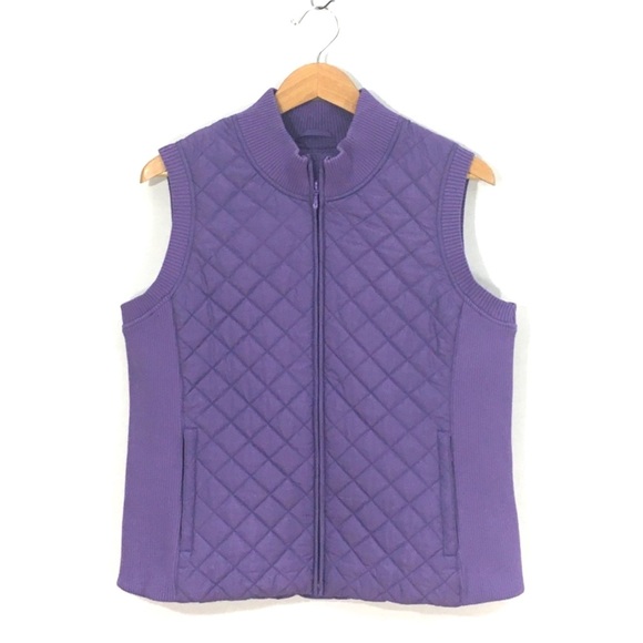 Pendleton | Jackets & Coats | Pendleton Puffer Purple Zipper Vest ...